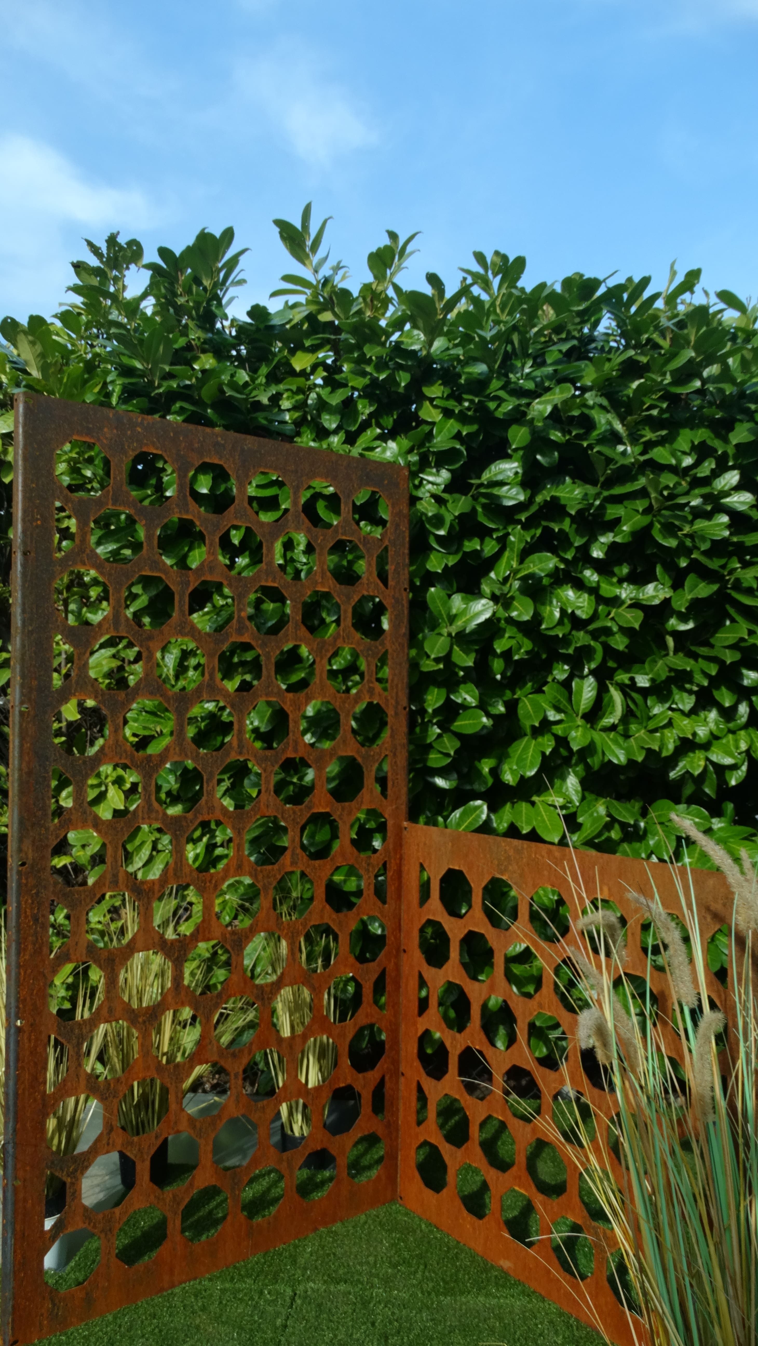 Tuinscherm Achthoek – Allemaal Staal