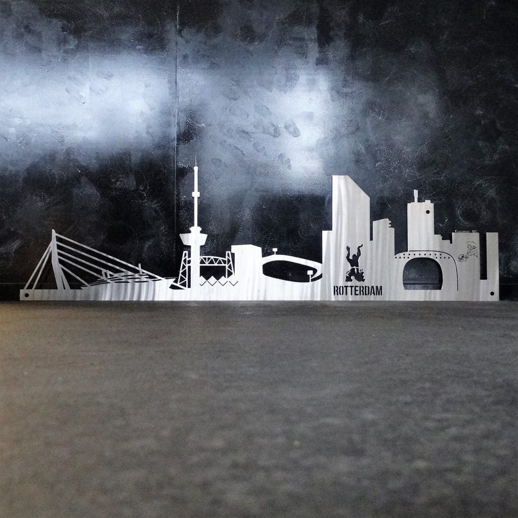 2D Skyline Rotterdam RVS ( staand) – Allemaal Staal